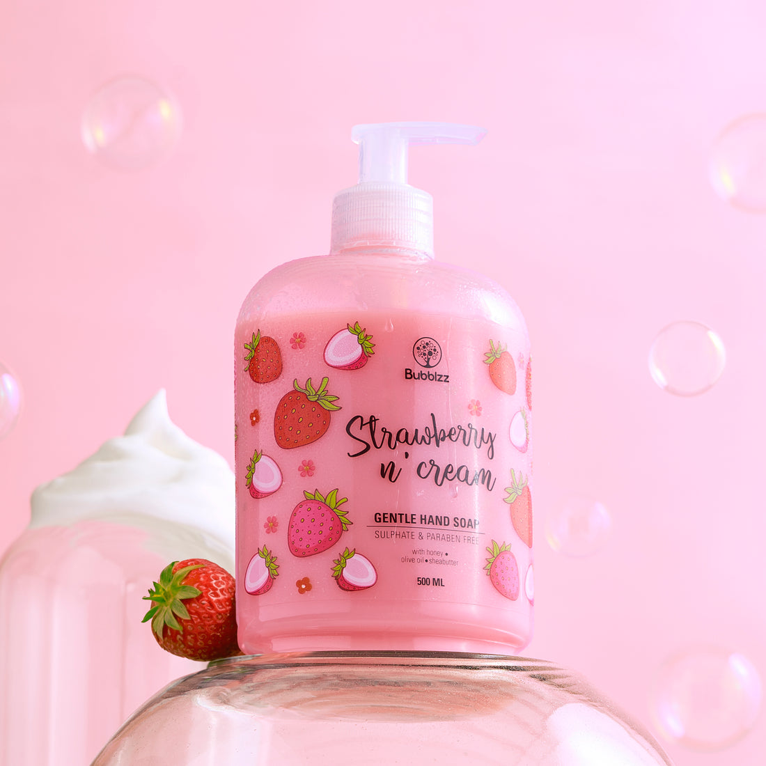 Strawberry N Cream Hand Soap – Bubblzzeg